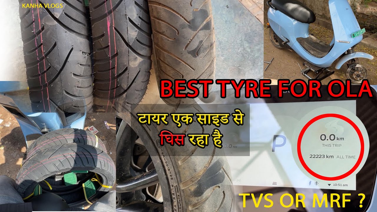 Ola Scooter Tyre Replacement|| One Side Wear || Price?|| Best Tyre For ...