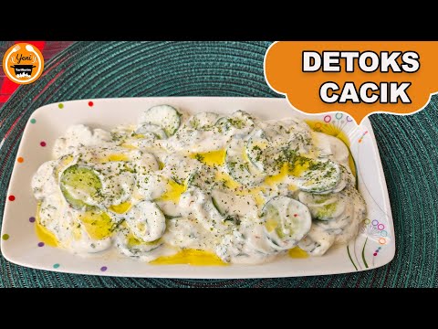 Detoks Cacık Tarifi | Serinleten Diyet Yoğurtlu Salatalık Mezesi