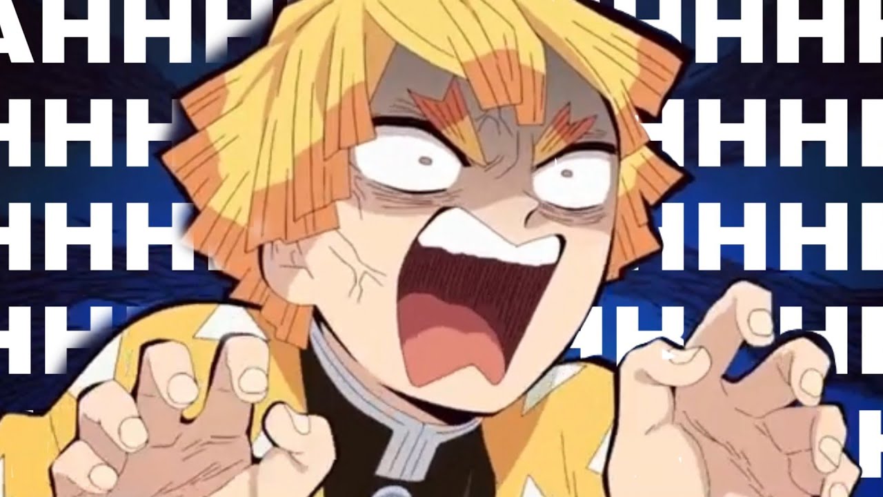 Zenitsu Screaming For 1 minute and 52 seconds - YouTube