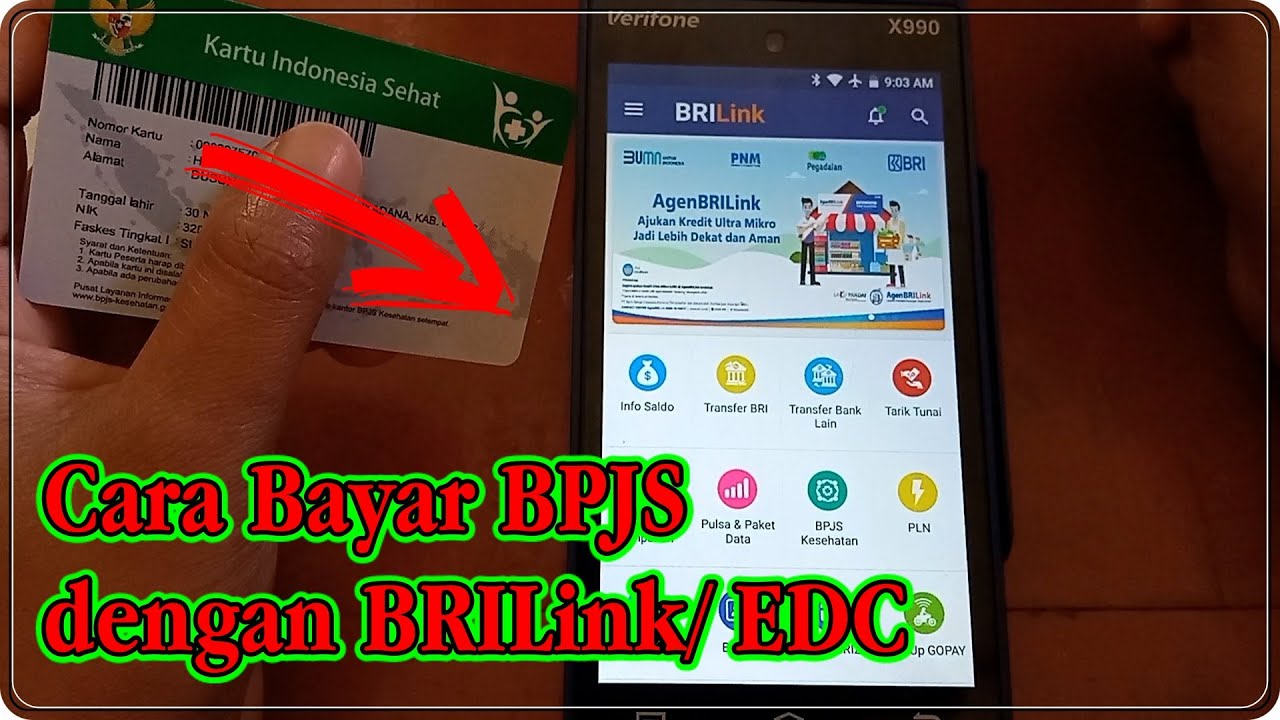 CARA BAYAR BPJS Kesehatan DENGAN BRILINK | MESIN EDC - YouTube