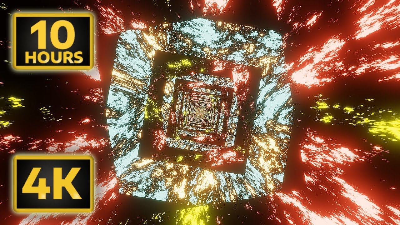 4K BACKGROUNDS 10 Hour Colorful Loop 2 FAST MOVING ANIMATION No Music ...