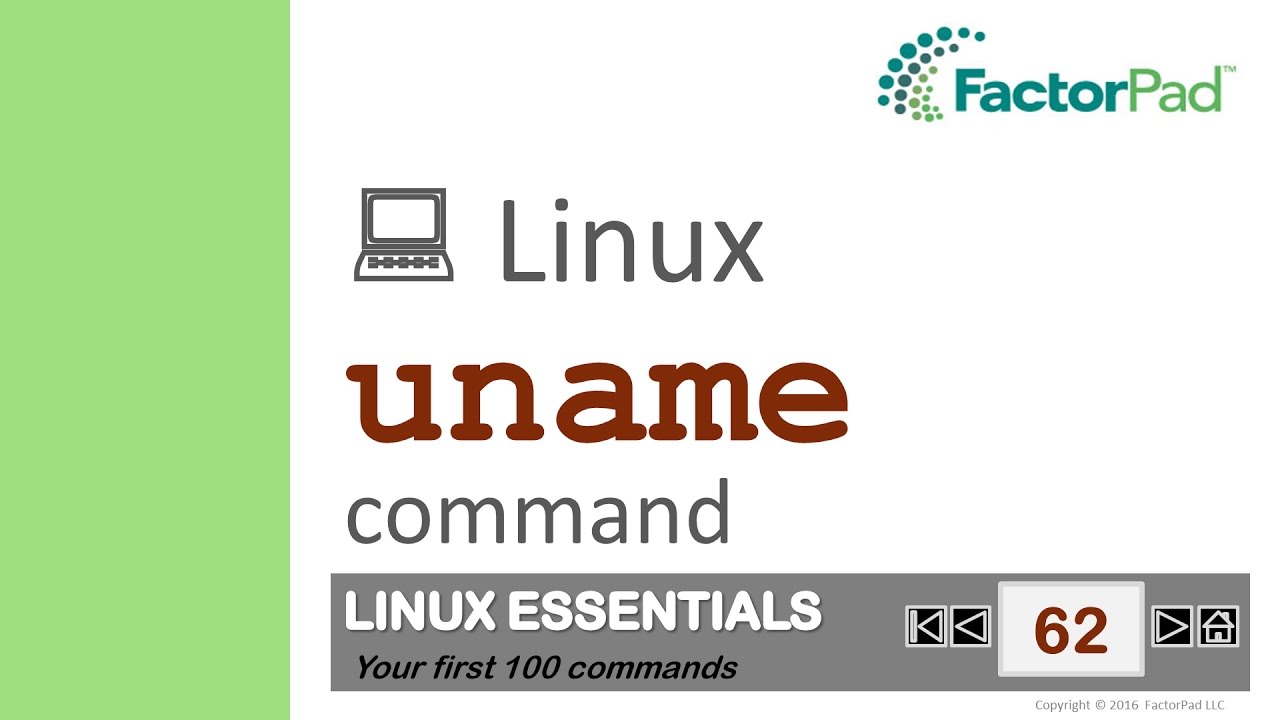 Linux Uname Command Summary With Examples Youtube