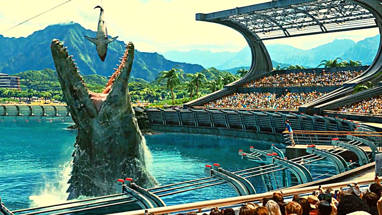 How the Amazing Mosasaurus Having His Food | Jurassic World: (Eating a ...