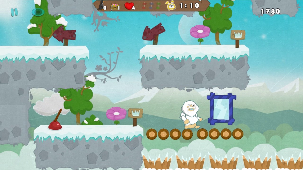 Yeti Adventure kid mode 13 lvl - YouTube