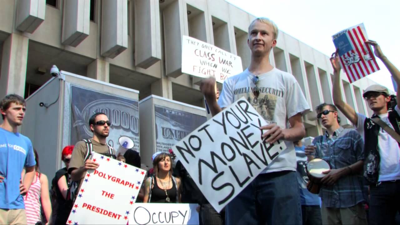 Occupy Denver 10-01-2011 At Denver Federal Reserve Bank - YouTube