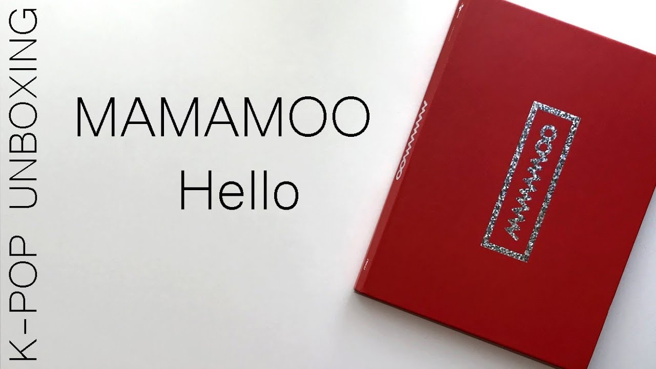 MAMAMOO Hello (red version) | Unboxing - YouTube