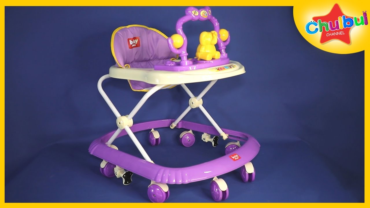 Aster Purple Baby Walker with Adjustable Height | Best Seller | Review ...
