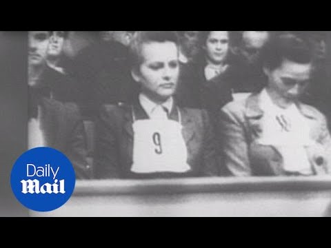 'Hynea of Auschwitz' awaits sentence at Belsen trials - Daily Mail