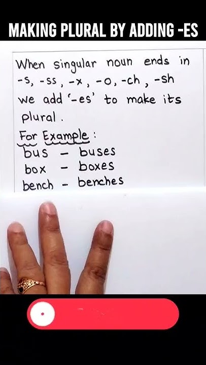 RULE TO MAKE PLURAL NOUNS BY ADDING -ES |SINGULAR AND PLURAL |COUNTABLE ...