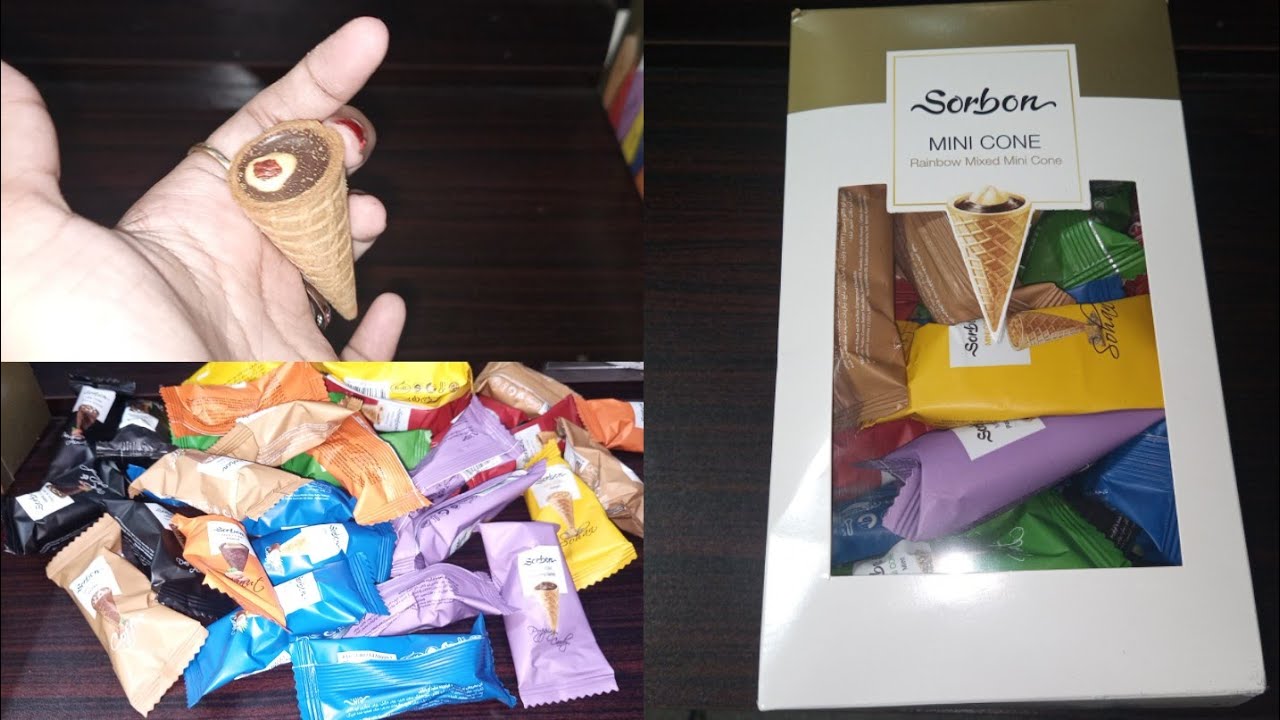 Sorbon Mini Cone Chocolate Review - YouTube