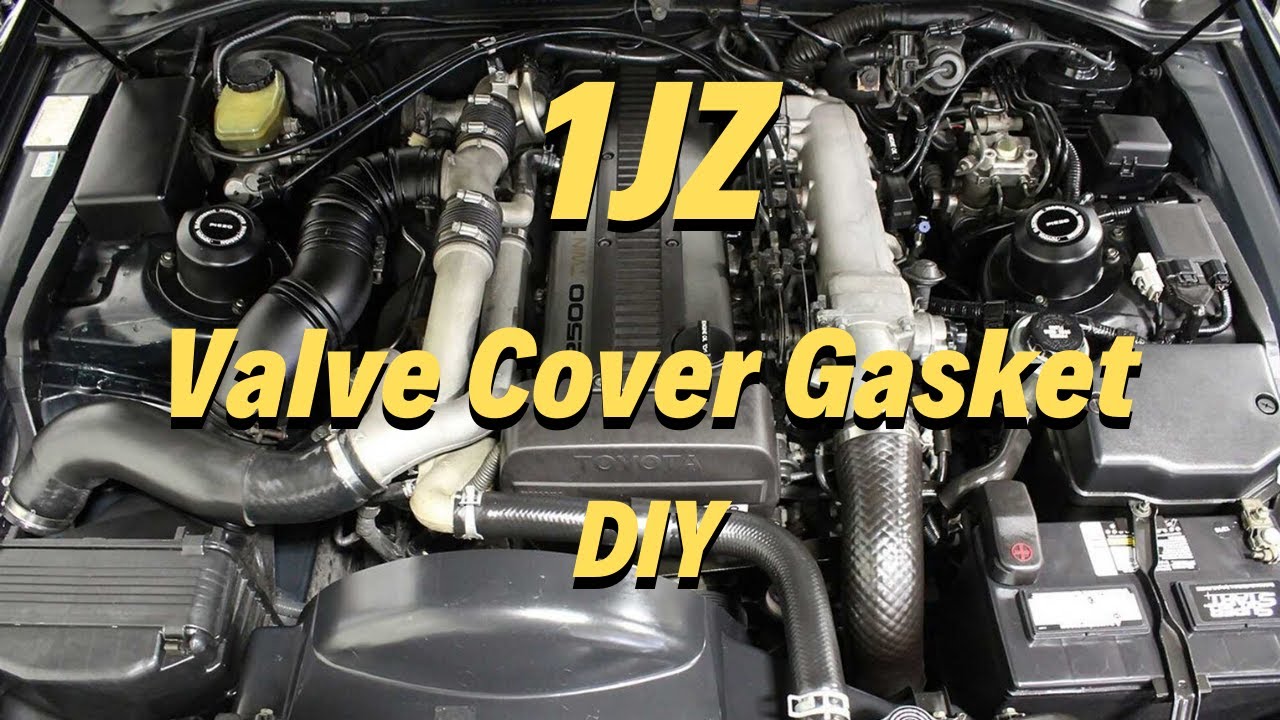 1JZ non-VVTI Valve Cover Gasket Replacement DIY - YouTube