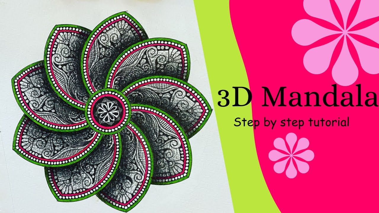 3D Mandala tutorial | 3D Mandala Series Ep-3 | My World Of Mandalas ...