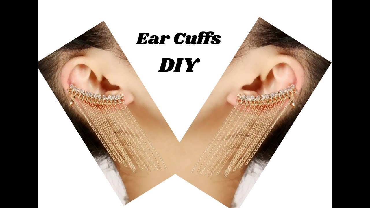 How to make ear cuffs with silk thread | jewellery tutorials - YouTube