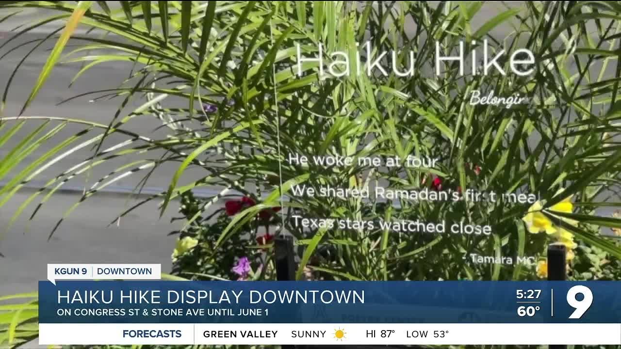 Take a Haiku Hike: Haiku's displayed in downtown Tucson - YouTube