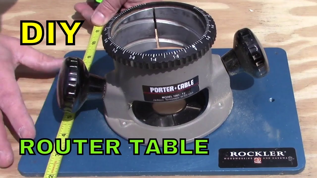 Easy DIY router table plate template for woodworking - YouTube