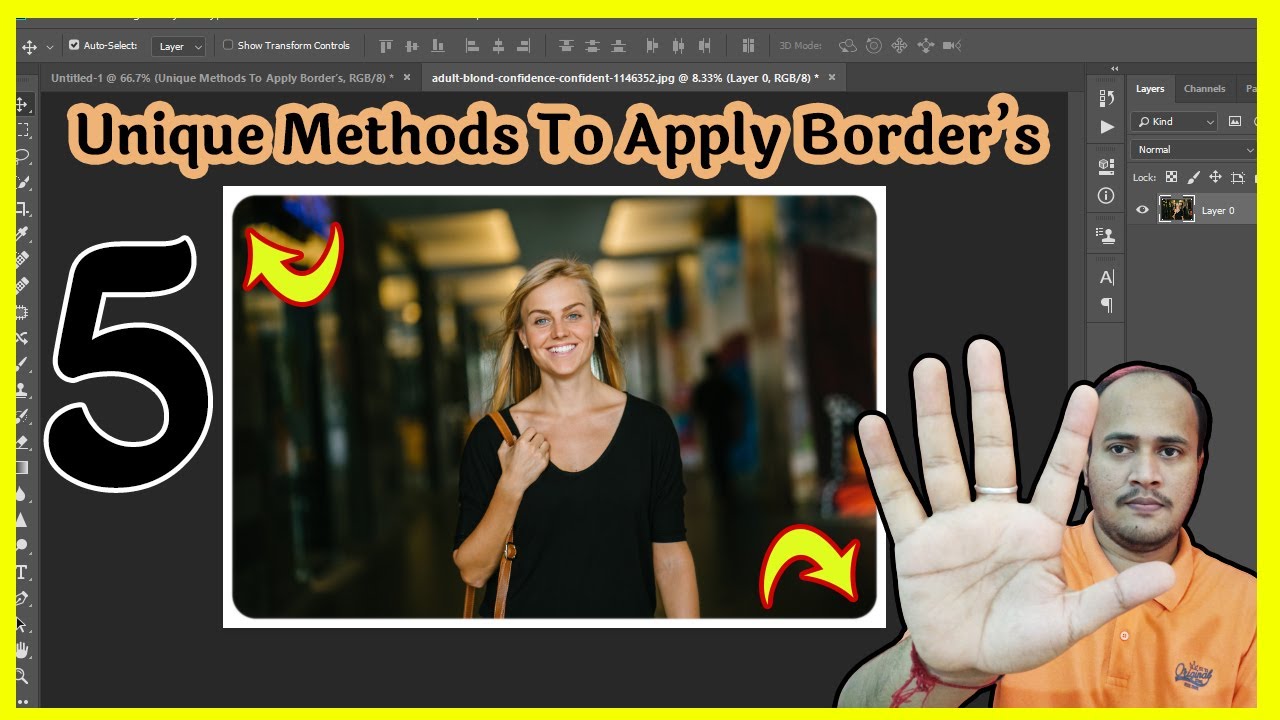 5 Way To Apply Border s Stroke On Photoshop In Hindi 2022 Tutorial How To Apply Border In 5 Way To Apply Border s Stroke On Photoshop In Hindi 2022 Tutorial How To Apply Border In