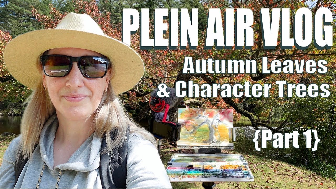 Watercolour Plein Air Painting Vlog: Autumn Leaves & Character Trees ...