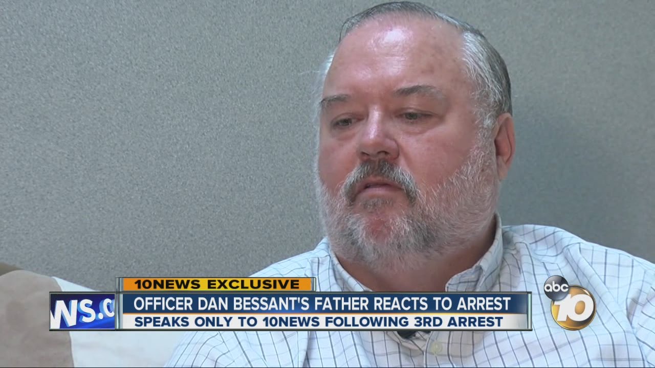 Officer Dan Bessant's father reacts to third arrest - YouTube