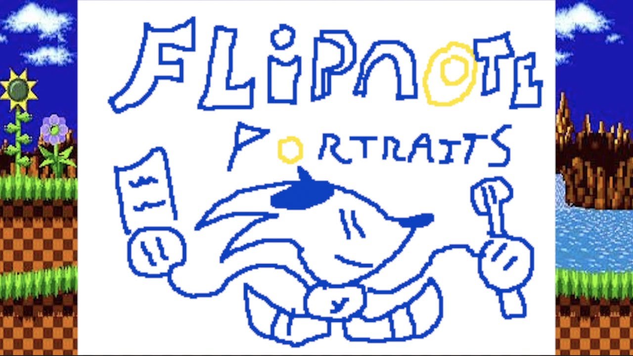 Flipnote Portraits: Sonic The Hedgehog (10k Special) - YouTube