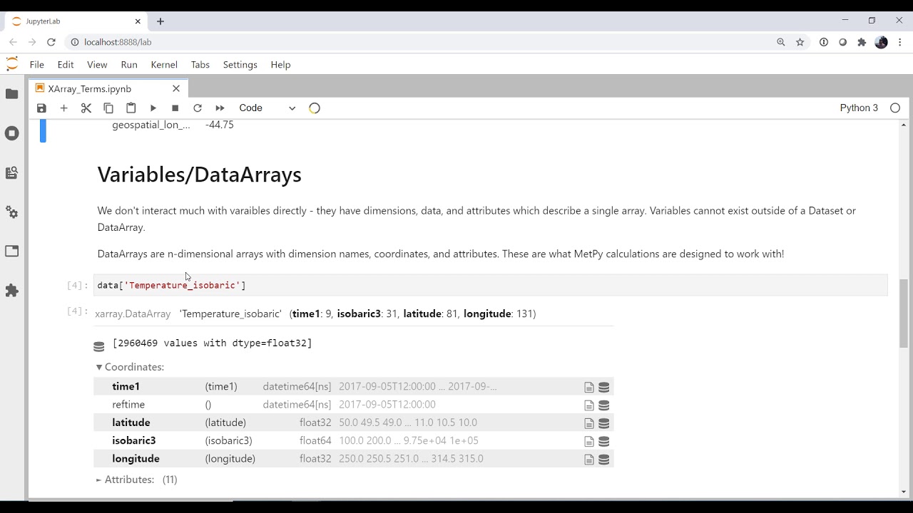 MetPy Mondays #166 - Getting Familiar with XArray - YouTube