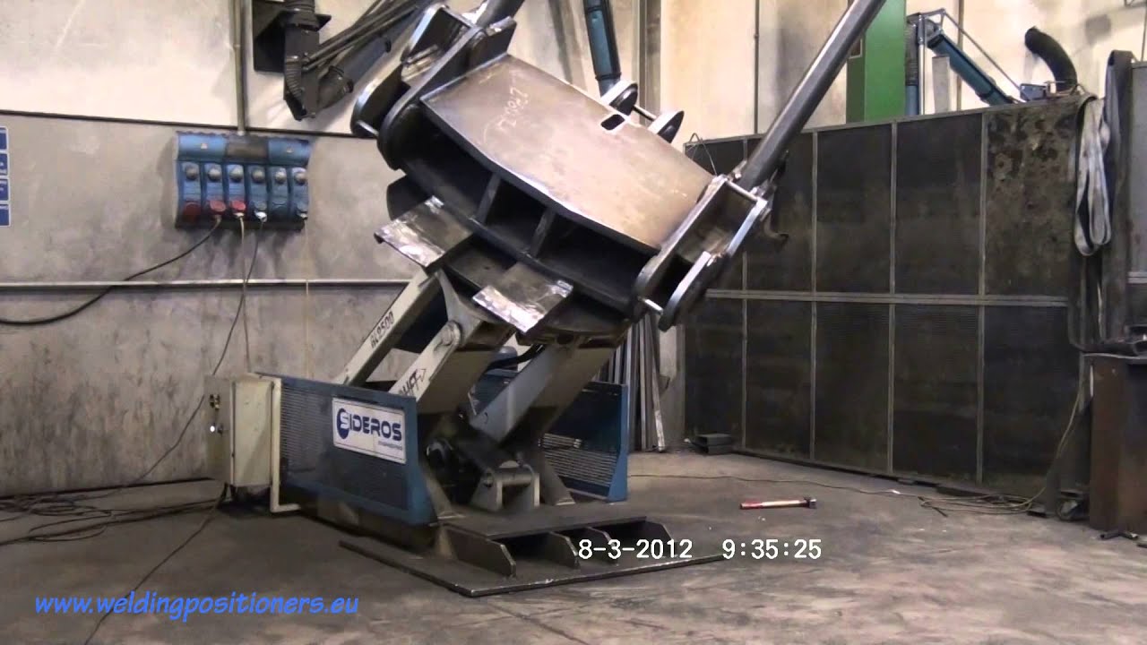 Sideros Engineering - Welding Positioner - Rotolift RL 3000 - YouTube