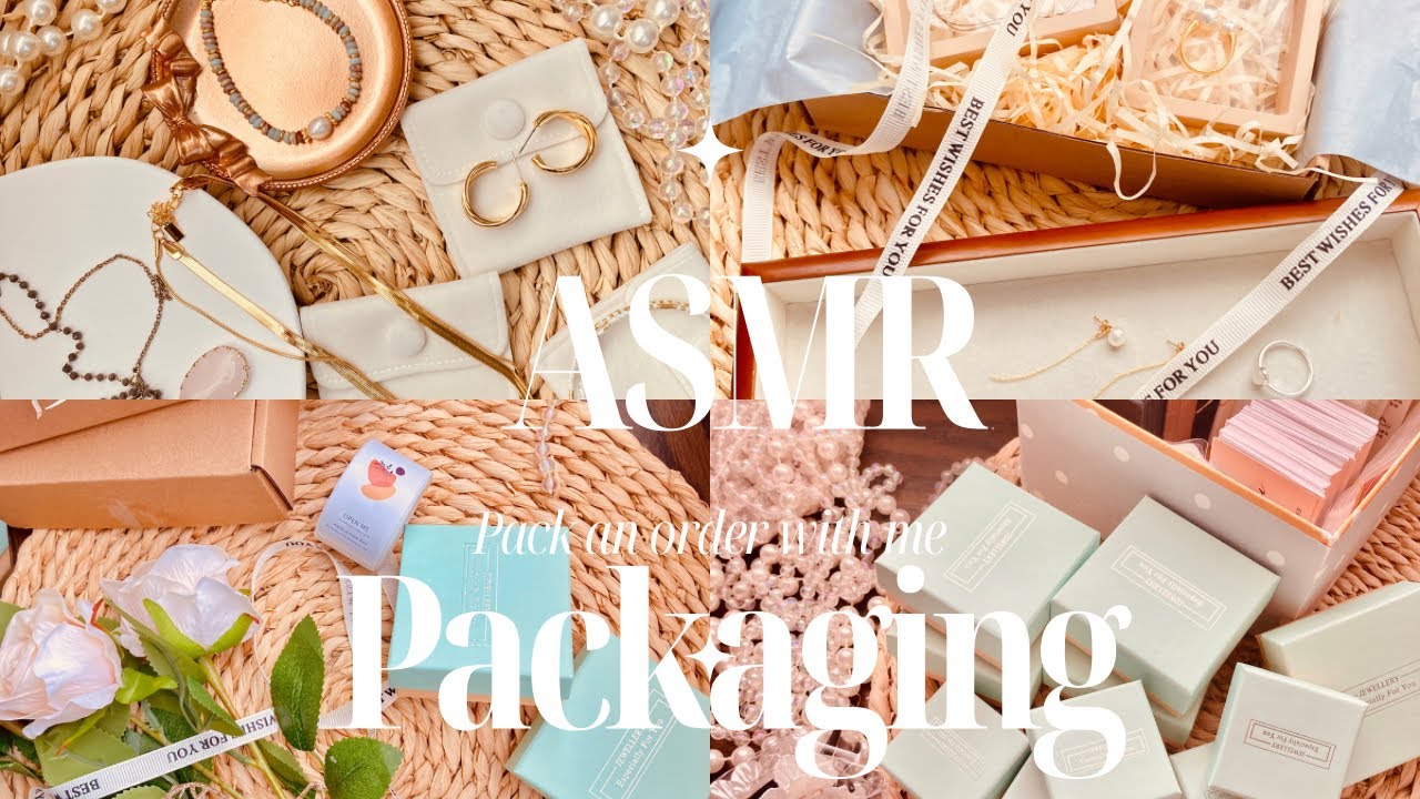 ASMR Jewelry Order Packaging Vlog - YouTube