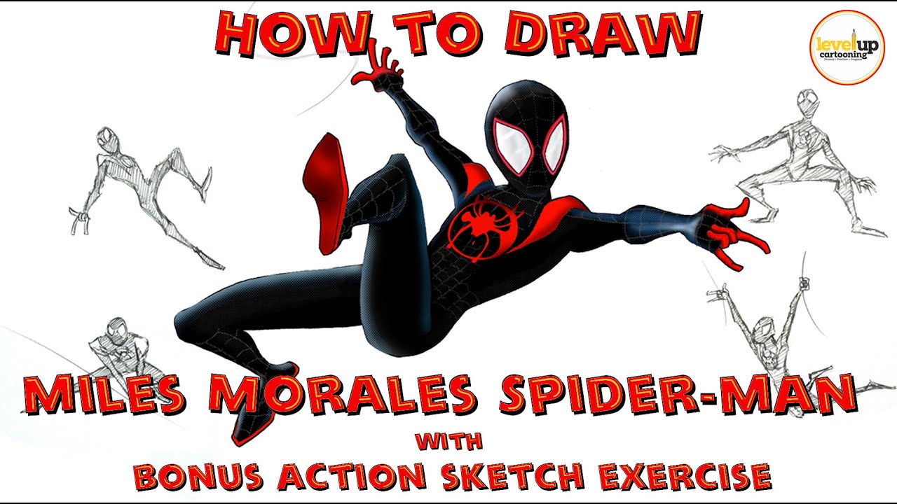 Let's Draw Miles Morales | Spider-Man Step by Step - YouTube