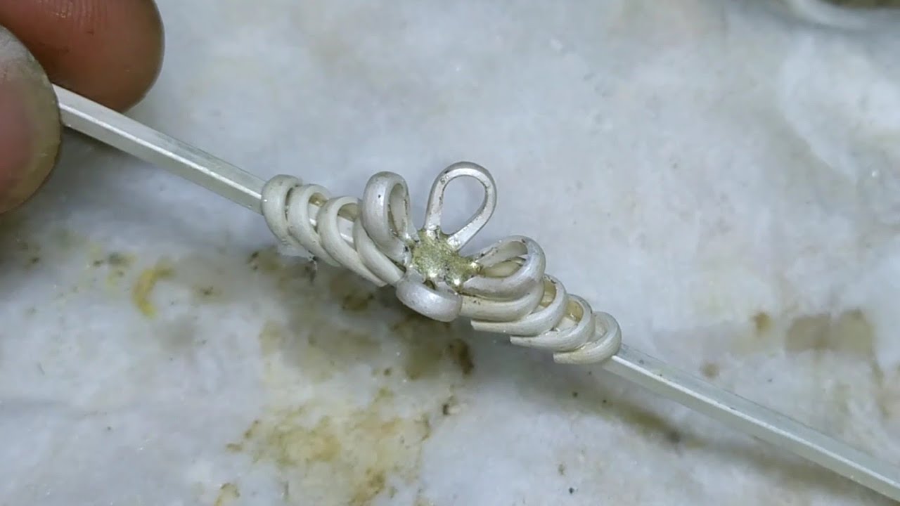 Beautiful silver ring handmade design ! Handmade silver ring - YouTube