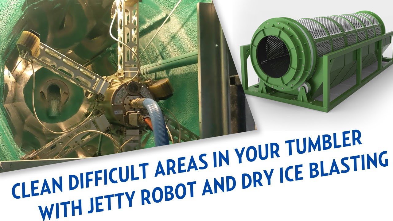 Clean hard-to-reach areas in your tumbler with Jetty robot and Dry Ice ...