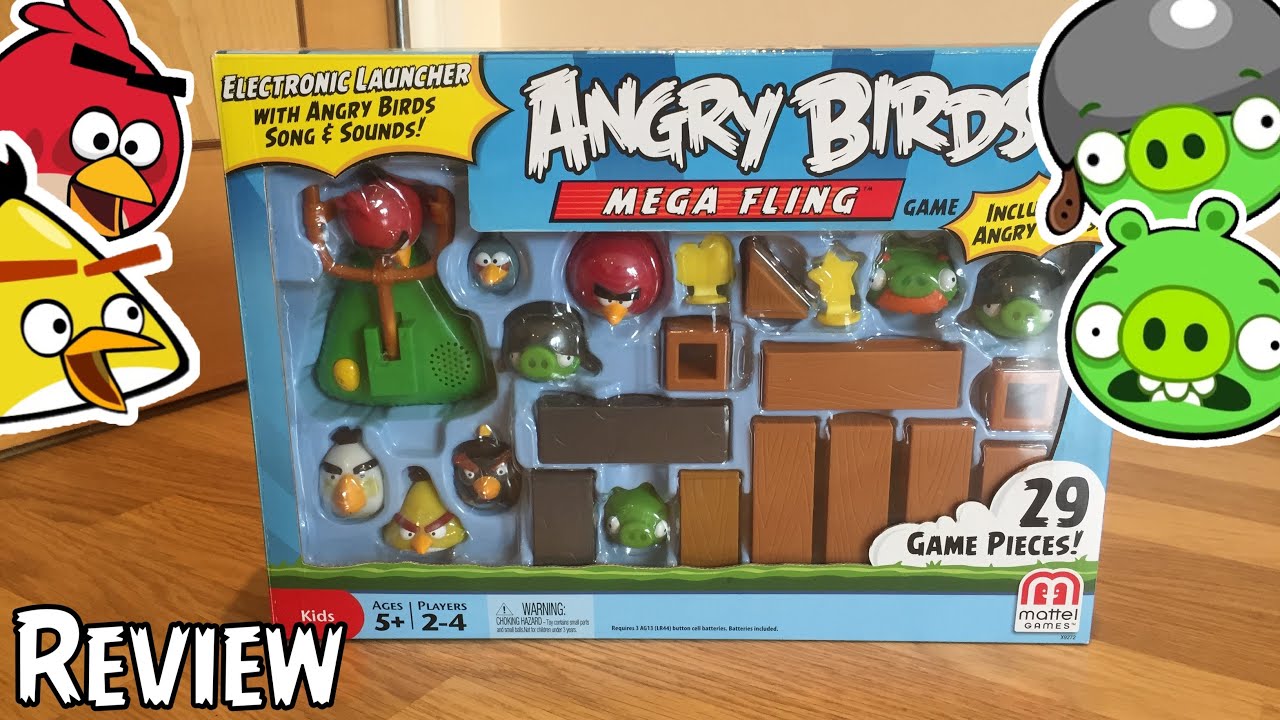 Angry Birds Mattel - Mega Fling Review - YouTube
