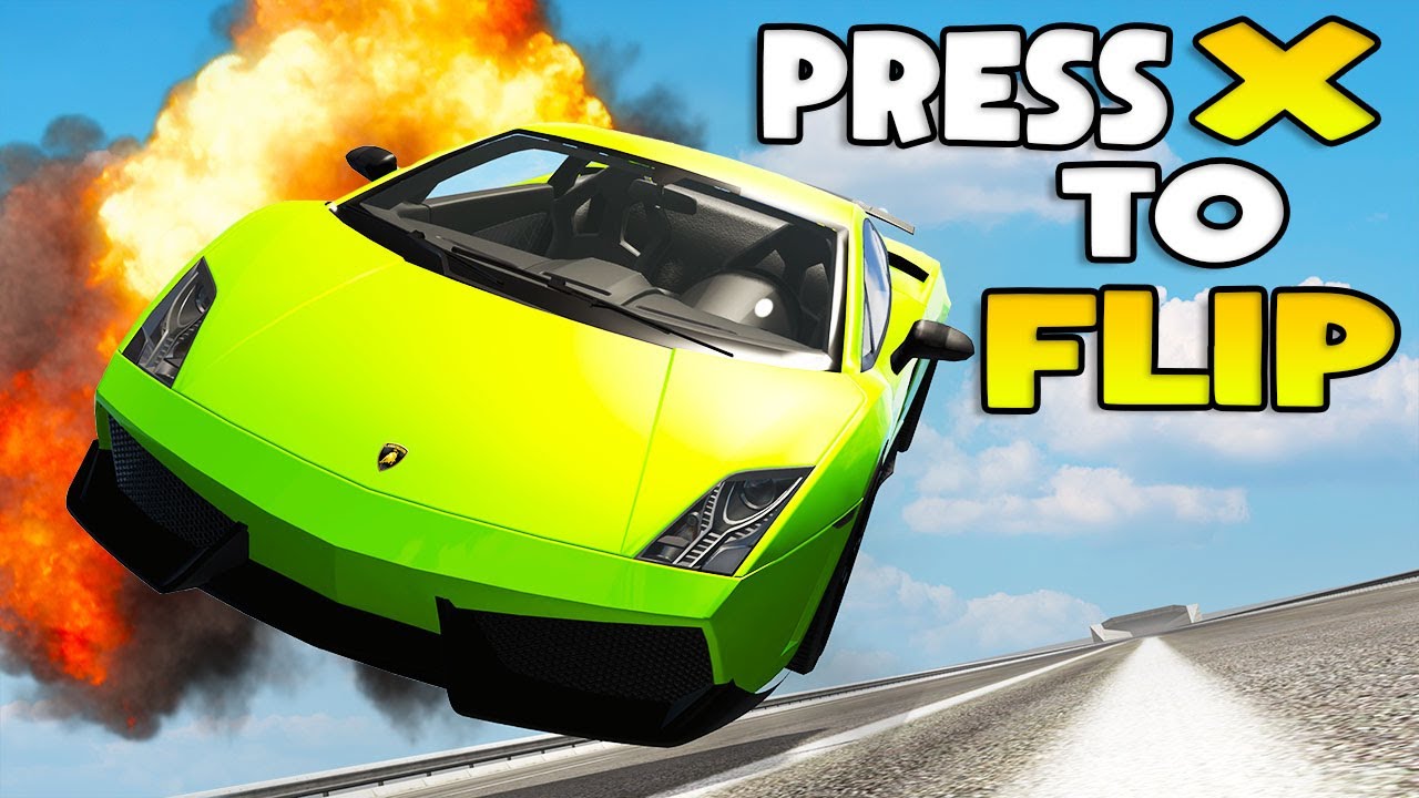 This Mod Flips Your Car Just Like In The Movies! - BeamNG Drive Stunt ...
