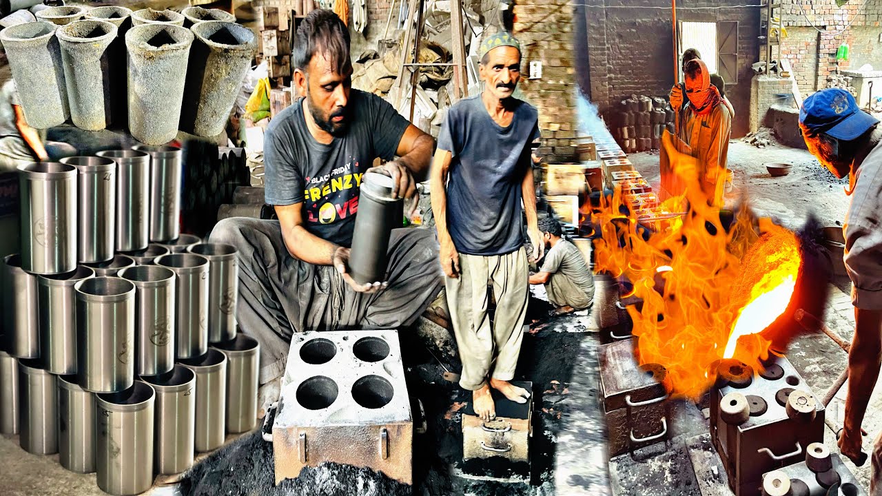 Expert Workers Makes Engine Cylinder Sleeves with Secret Techniques ...