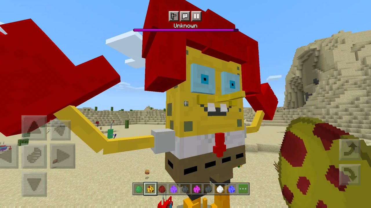 Spongebob ADDON in Minecraft PE - YouTube