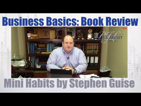 Business Basics: Book Review - "Mini Habits" by Stephen Guise - YouTube