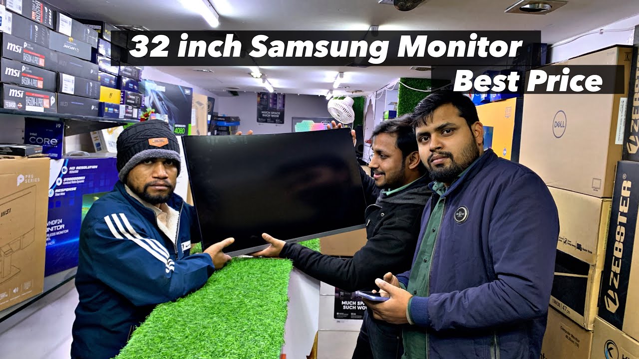 32Inch Samsung Monitor With Best Price In Nehru Place - Tech Junction - YouTube