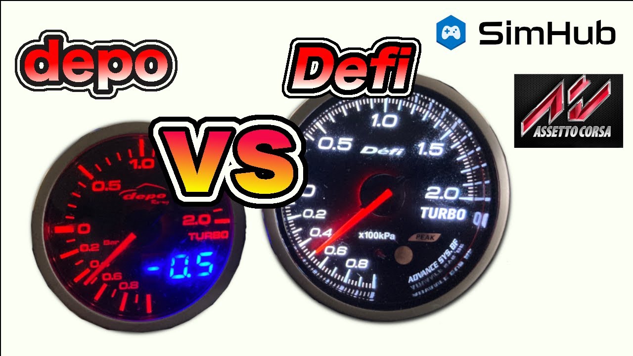 【SimHub】Defi VS Depo メーターを比較してみた。 - YouTube
