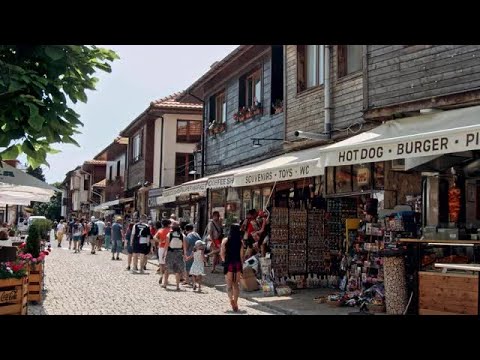 Shopping In Ancient Nessebar Stock Video - YouTube