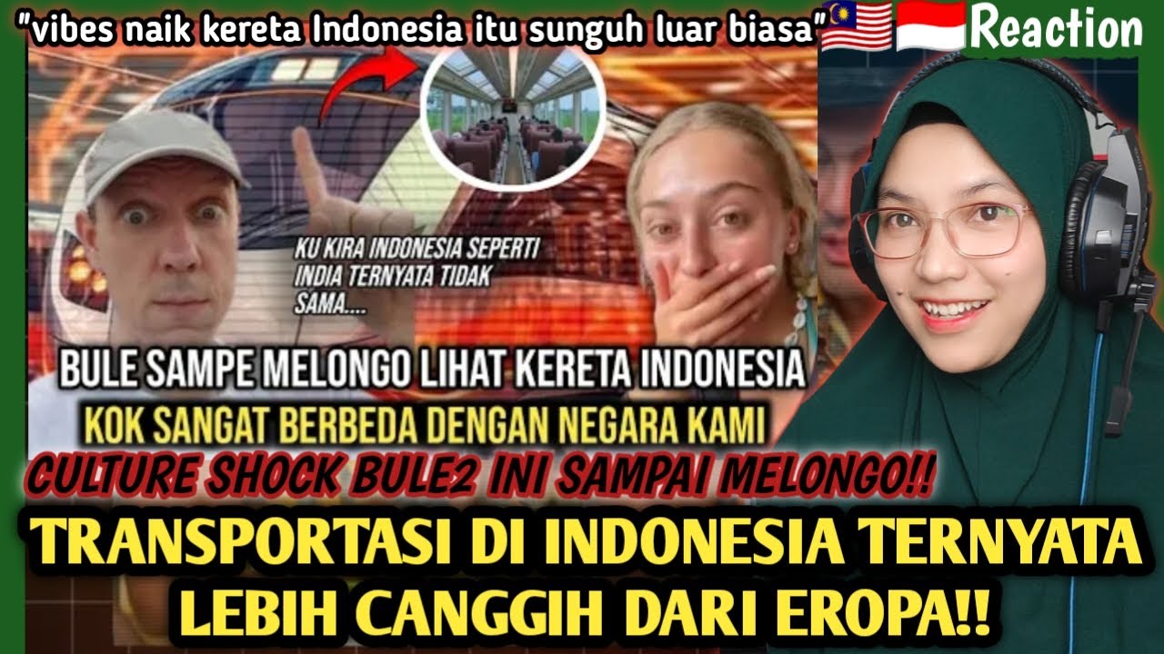 🇲🇾🇮🇩 CULTURE SHOCK😲 BULE SAMPAI MELONGO TRANSPORTASI DI INDONESIA ...