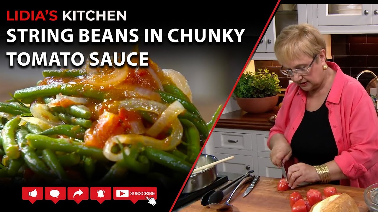 String Beans in Chunky Tomato Sauce - YouTube