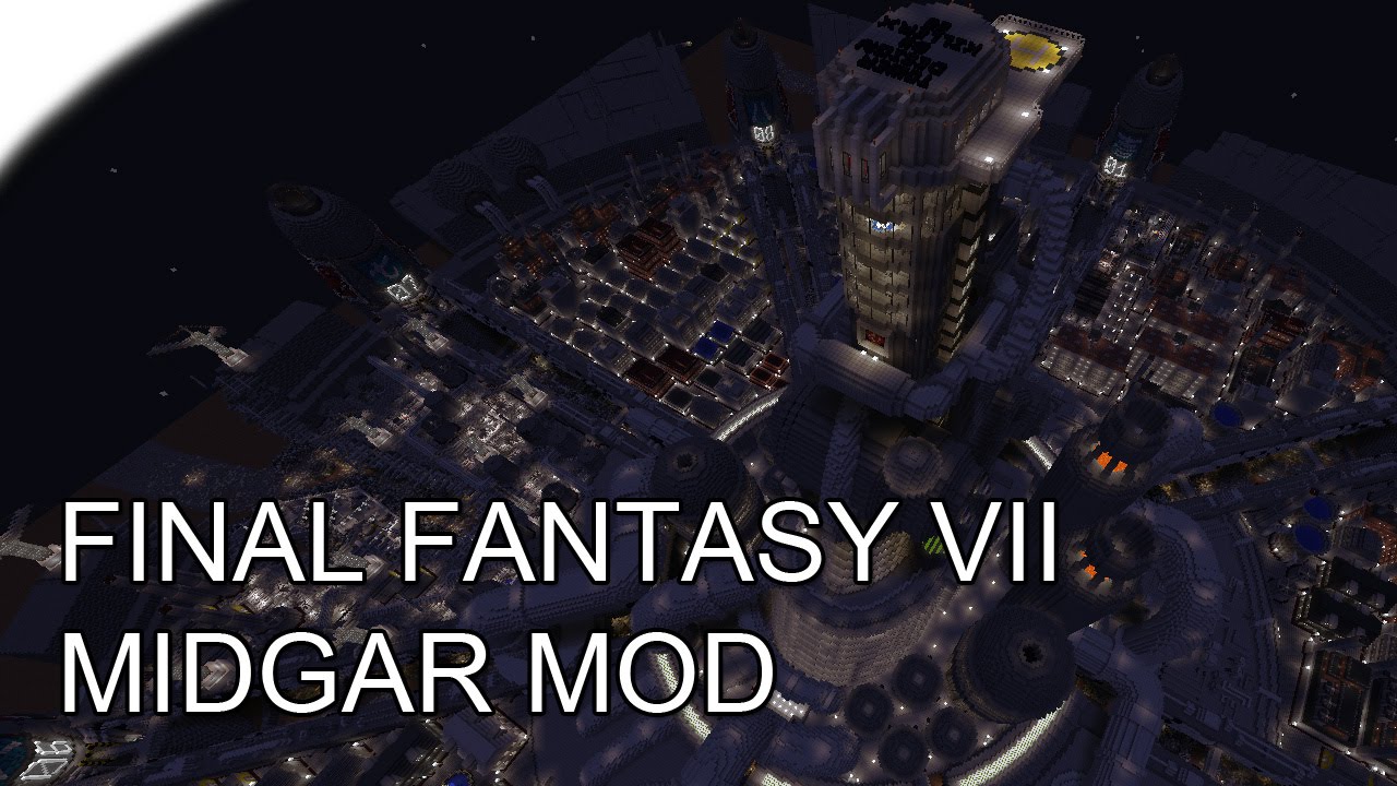 Final Fantasy VII | Minecraft | ¡Midgar Map! ¡Qué maravilla! - YouTube