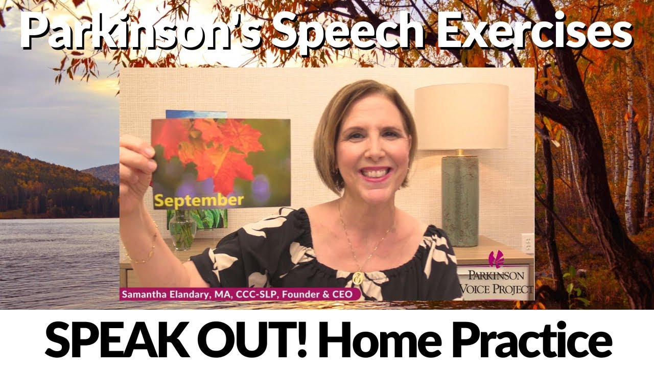 Parkinson's Speech Exercises: September - YouTube