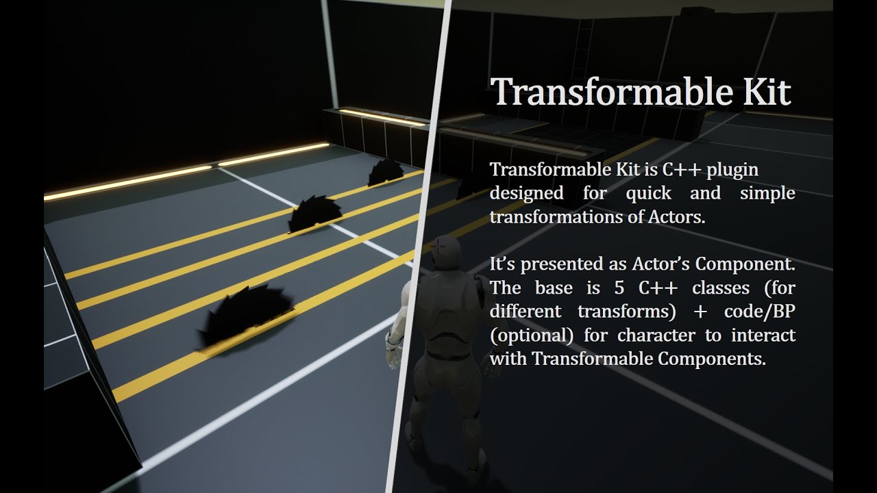 [UE5/UE4] C++ Plugin]Transformable Kit V 1.1 Showcase - YouTube