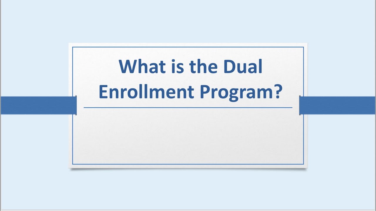 What are the Benefits of Dual Enrollment - YouTube