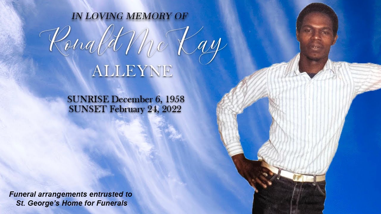 Celebrating the Life of Ronald McKay Alleyne - YouTube