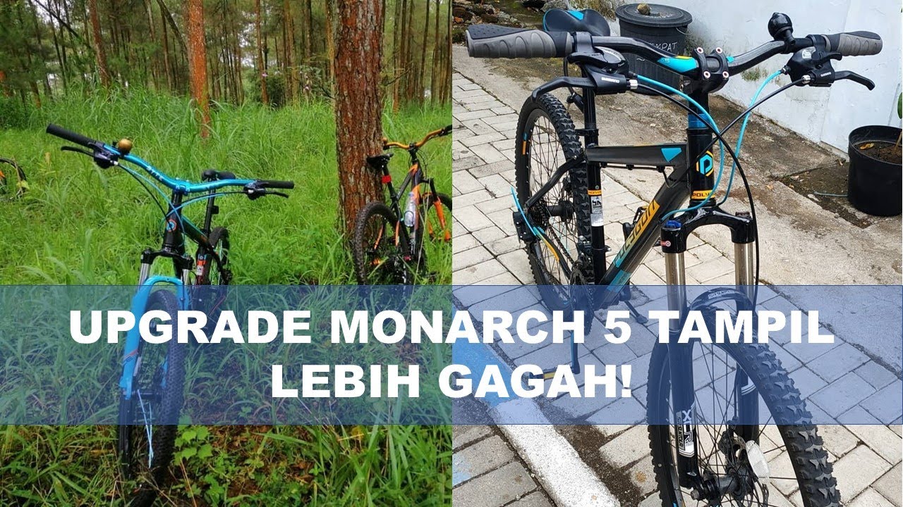 Deretan upgrade polygon monarch 5 mulai dari stang, stem, pedal, fork ...