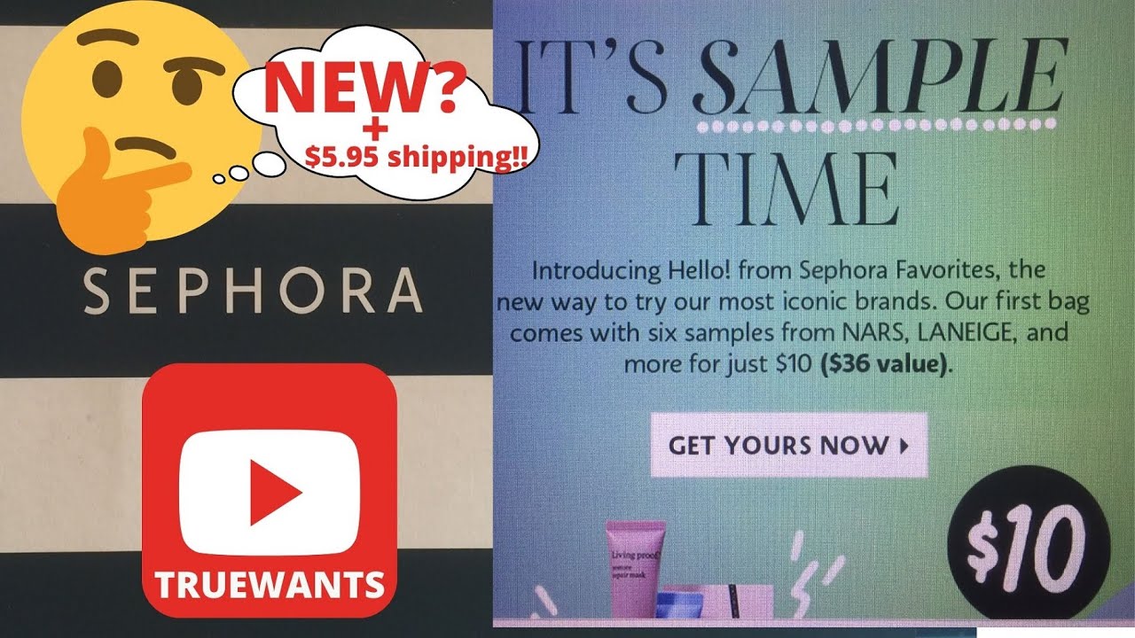 NEW Sephora PLAY Replacement Bag HELLO - Still All Sample Sizes at $10. ...