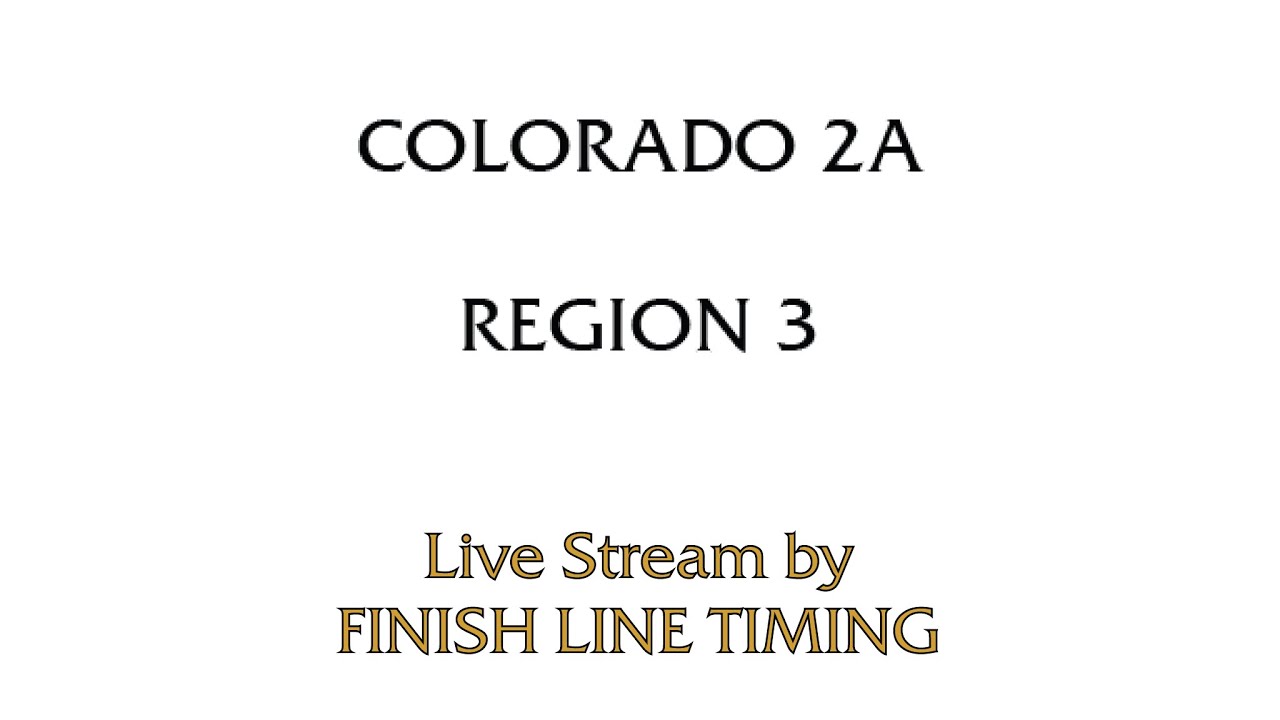 2022 Colorado 2A Region 3 Cross Country Regionals - YouTube