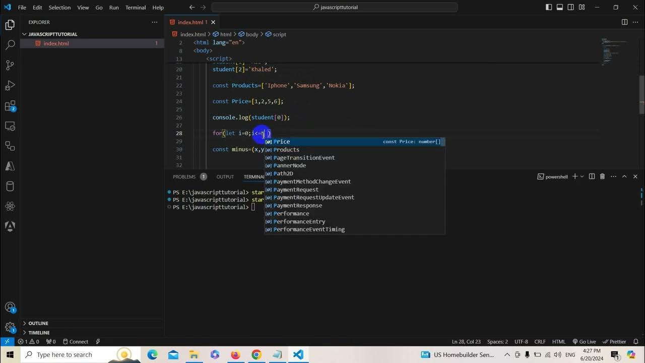 Course JavaScript #Arabic 2025 المصفوفات في جافا سكريبت #L7 - YouTube