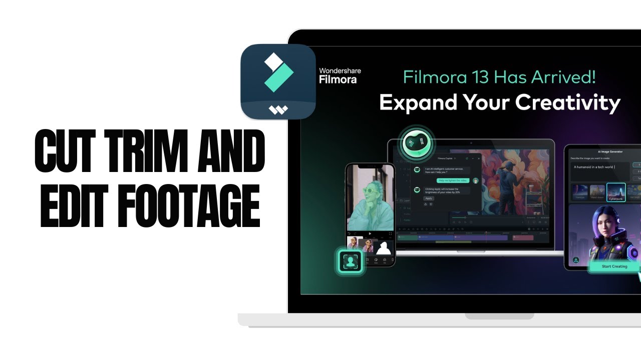 How To Cut Video in Filmora | Cut Trim and Edit Footage Easy ...