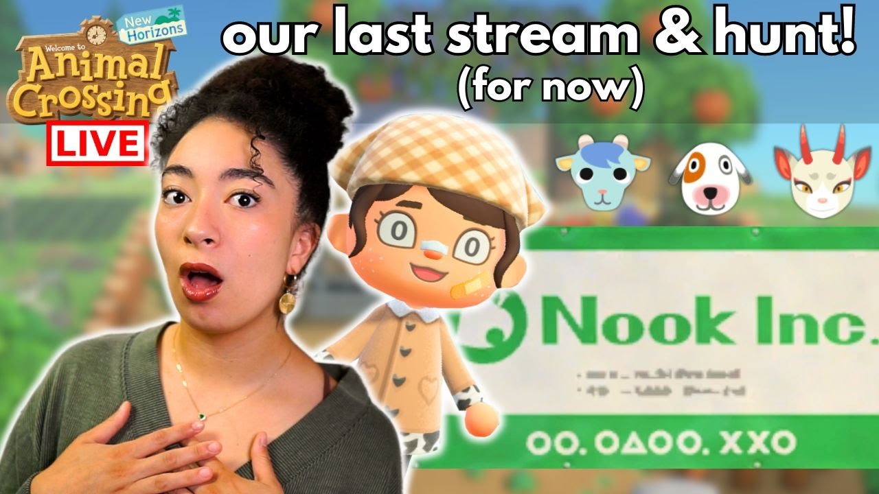 🔴our last time villager hunting... for now! (ACNH) - YouTube